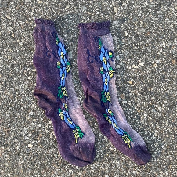 Accessories | Y2k Transparent Lace Sparkly Socks | Poshmark
